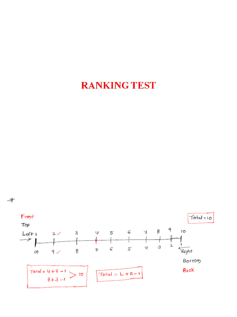 Ranking Test (Class Notes) | PDF