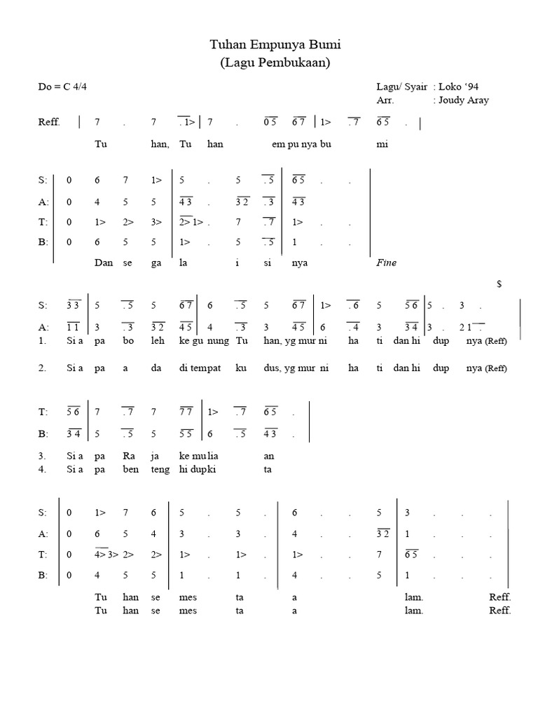 Tuhan Empunya Bumi | PDF