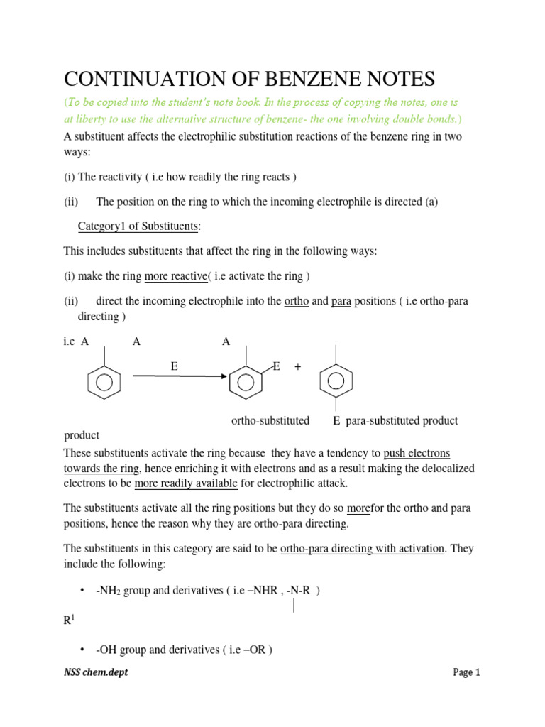 Benzene Organic Chemistry | PDF