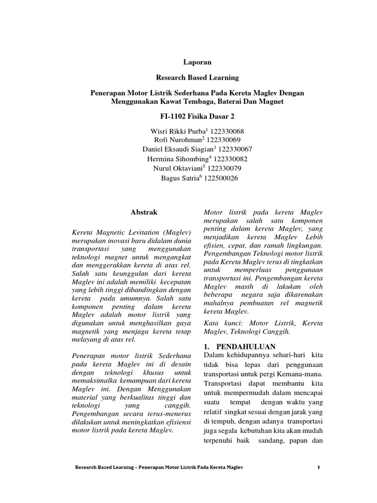 Laporan RBL Kelompok 1 | PDF