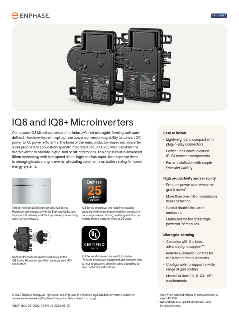 IQ8Plus 72 M US | PDF | Engineering | Electrical Engineering