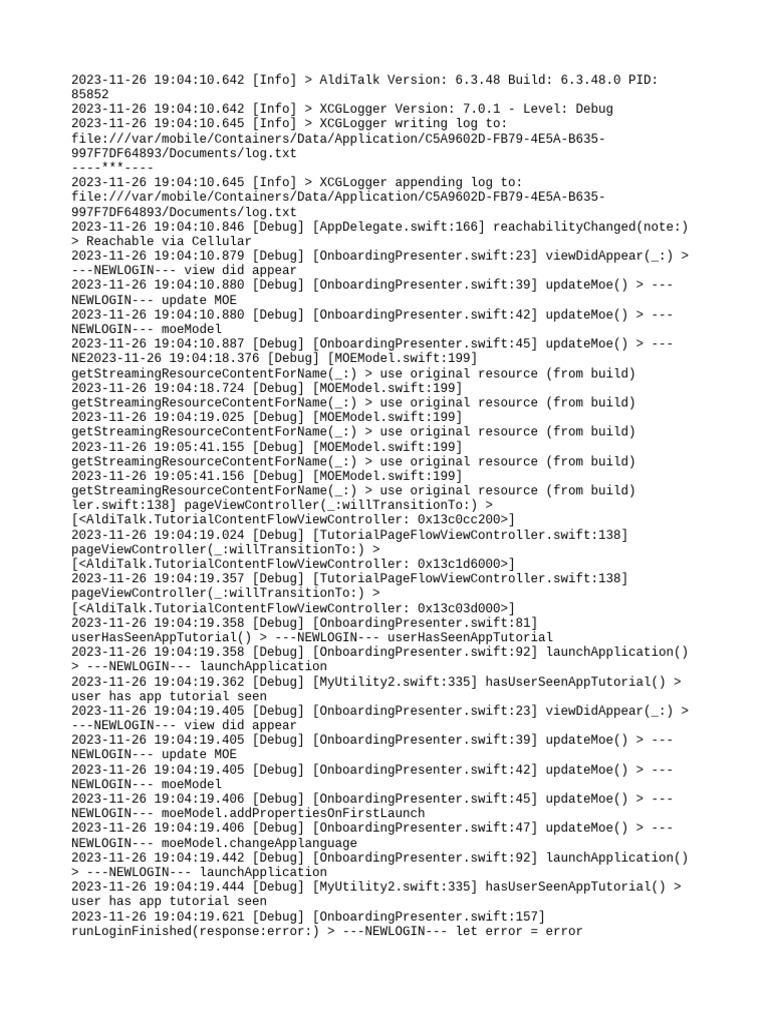 Log Pdf Swift Programming Language Computer Programming 1316