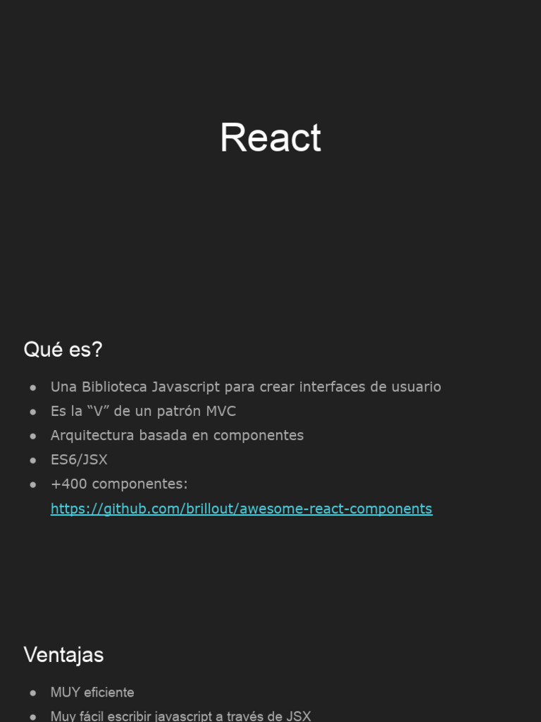 React Intro | PDF
