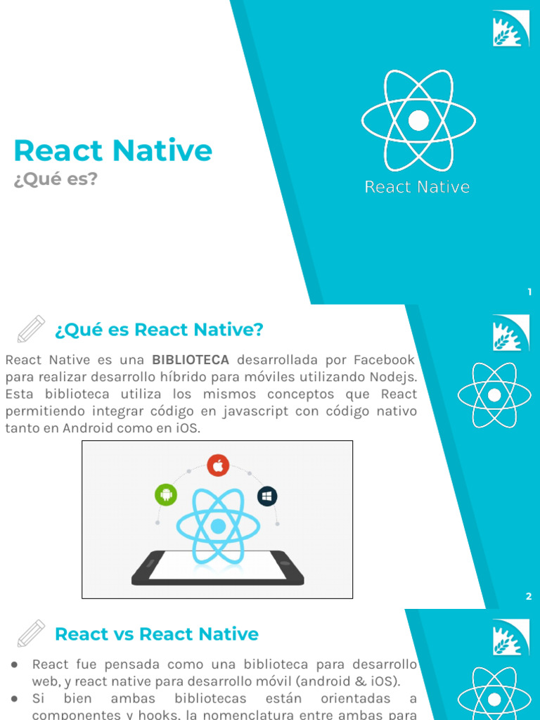 05-01 - React Native | PDF | Software de la aplicacion | Android (sistema operativo)
