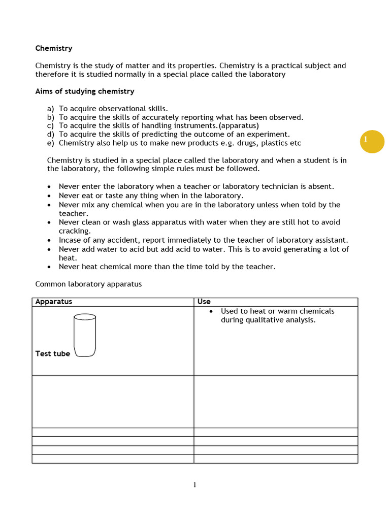 O Level Chemistry Notes Combined | PDF