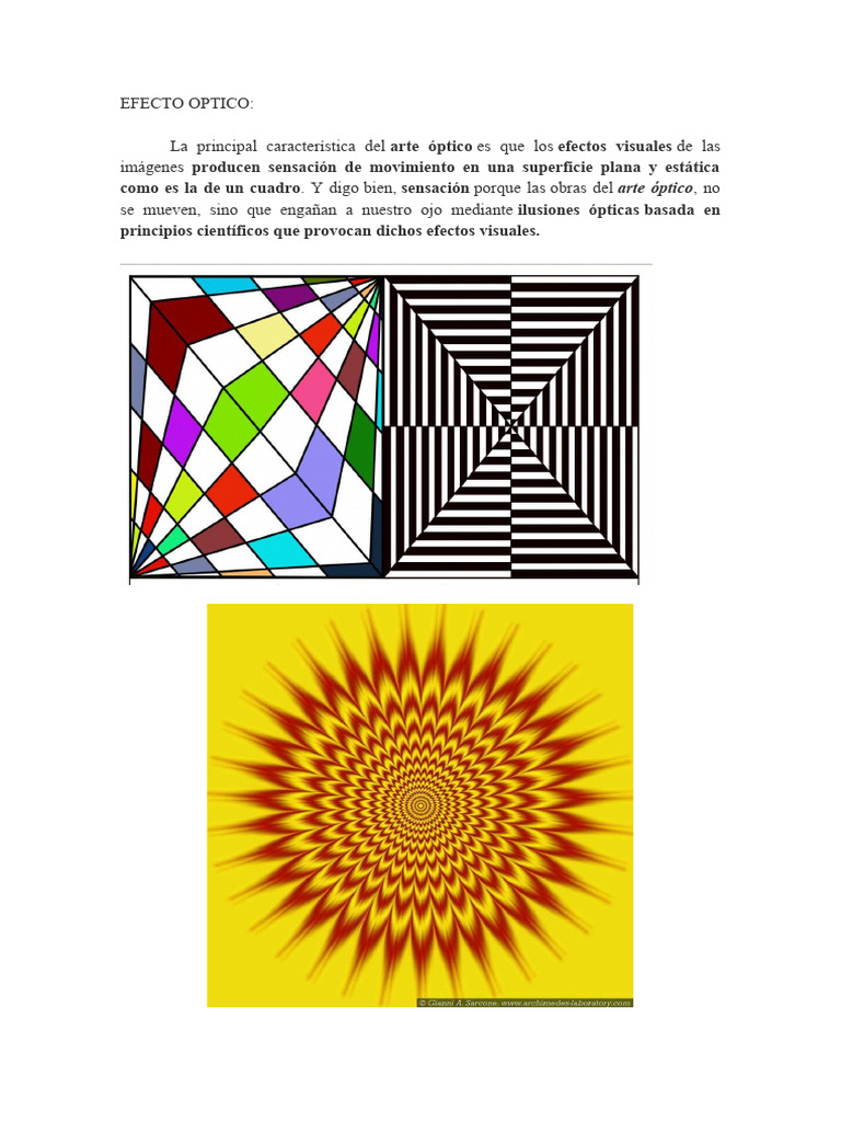 Plastica 6o Efecto Optico | PDF