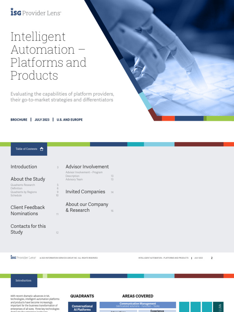 Intelligent Automation Platforms Products - Brochure - 2023 | PDF | Artificial Intelligence ...