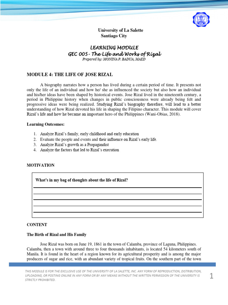 Gec 005 Module 4 | PDF