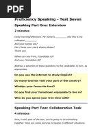 FCE Speaking Test | PDF | Test (Assessment) | Question