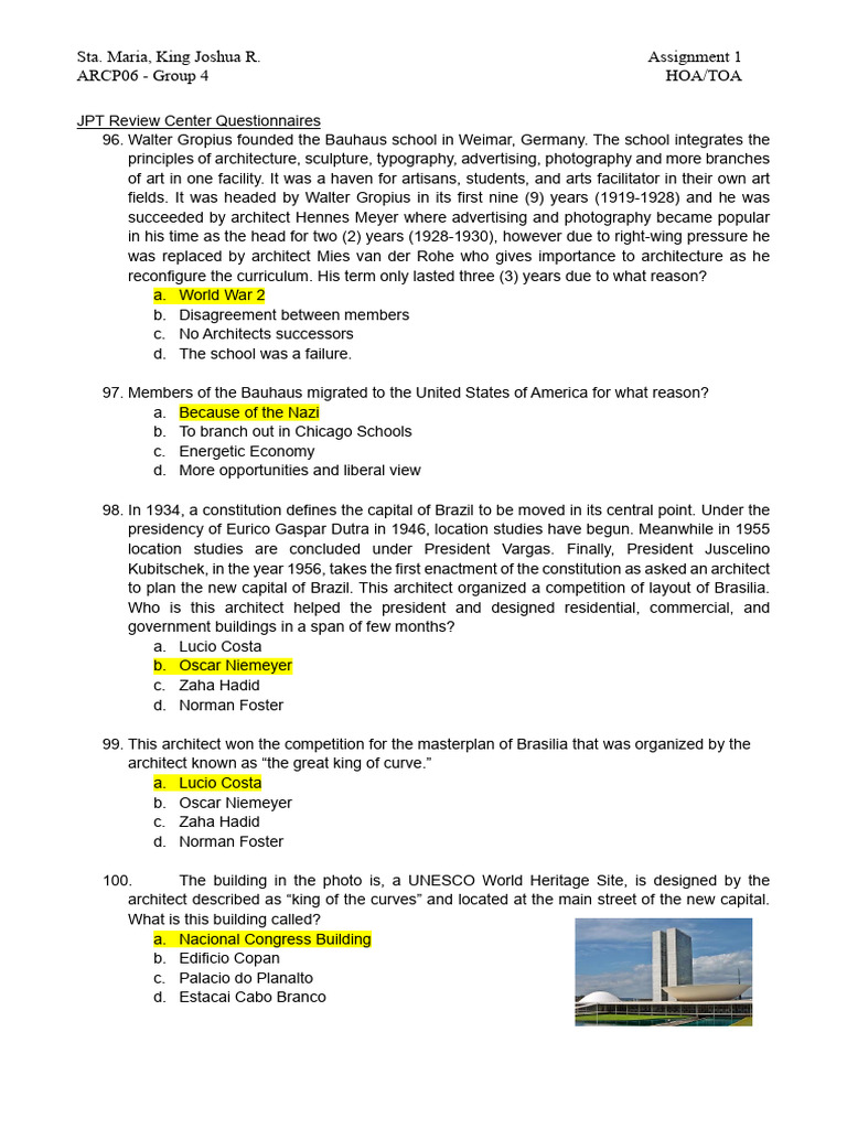 Assignment 1 STA MARIA | PDF | Roof