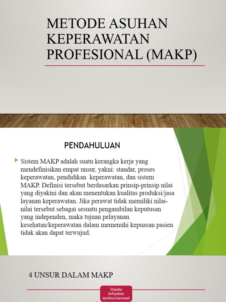 Metode Asuhan Keperawatan Profesional (MAKP) | PDF