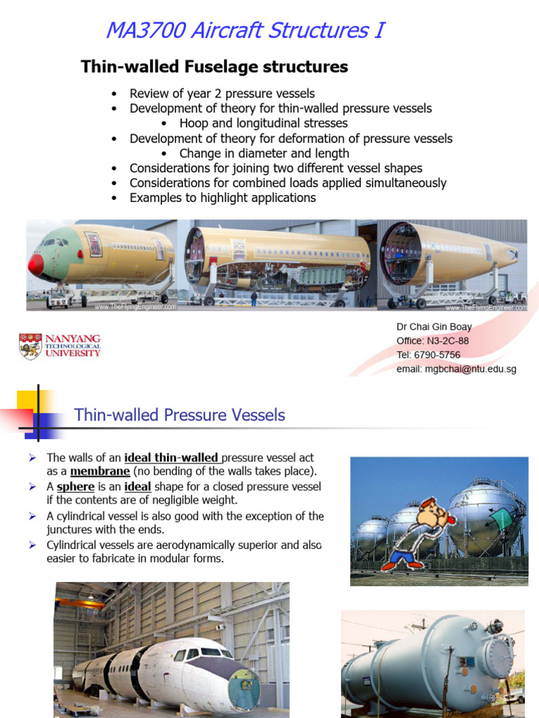 4 Thin-Walled Fuselage Structures | PDF | Bending | Stress (Mechanics)