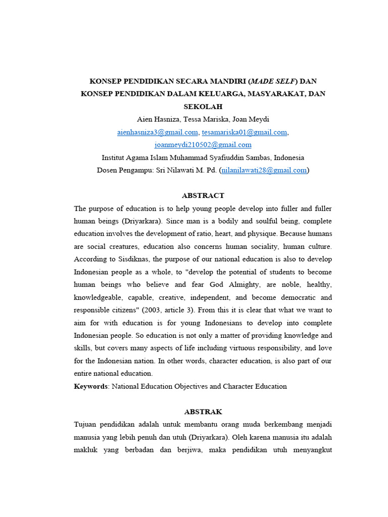 Pendidikan Dasar | PDF