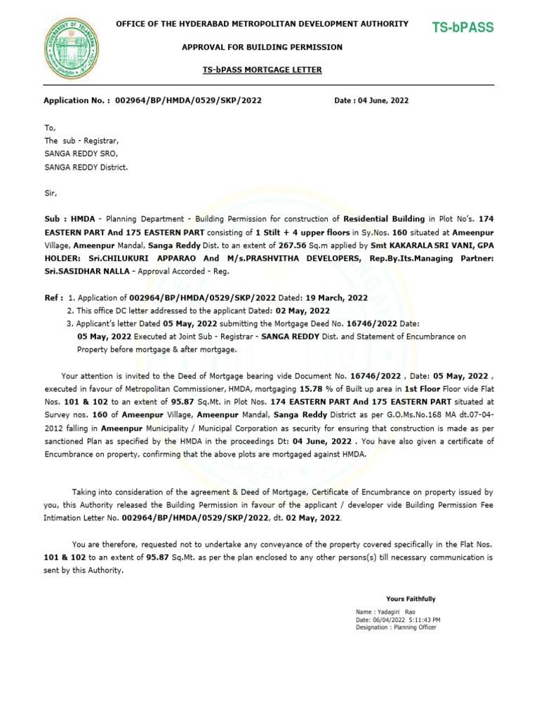 HMDA Mortgage Letter | PDF