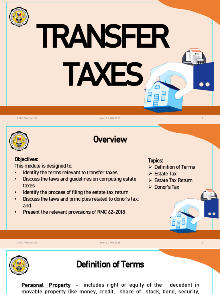 Understanding Transfer Taxes and Returns | PDF