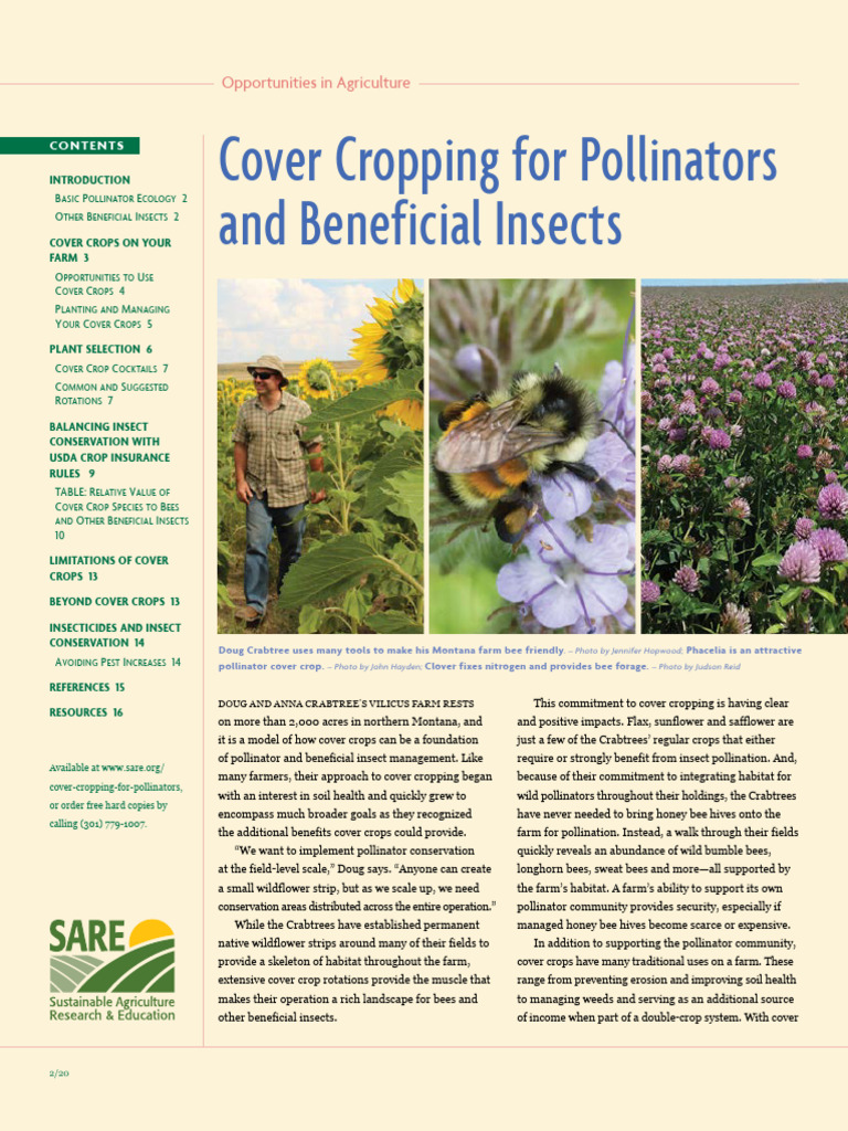 Cover Cropping For Pollinators and Beneficial Insects | PDF | Crop ...