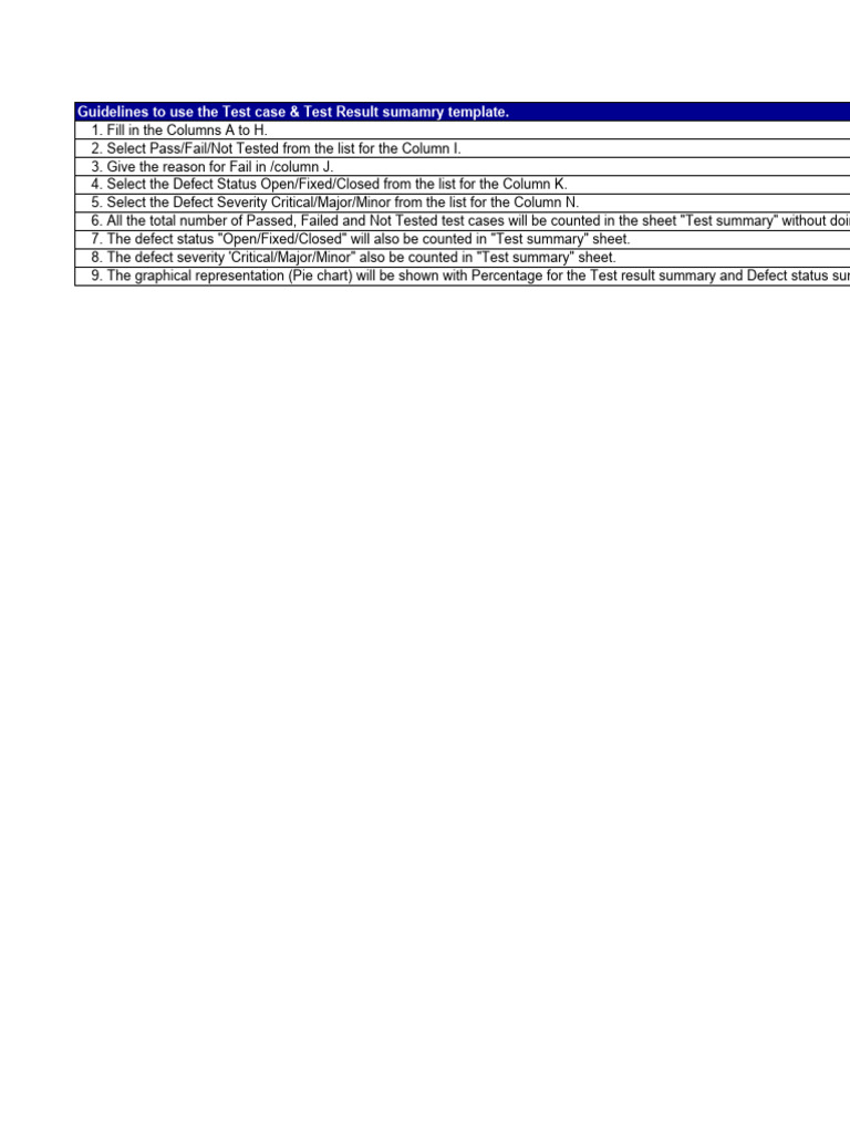 Test Case & Test Result Summary | PDF | Computing | Software Engineering