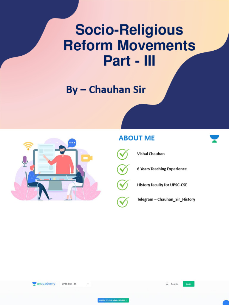 Socio-Religious - Reform Movements - Part - III | PDF | Religious ...