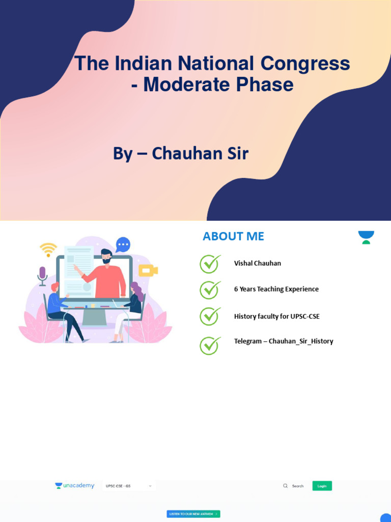 Moderate Phase of Indian National Congress | PDF | Indian National ...