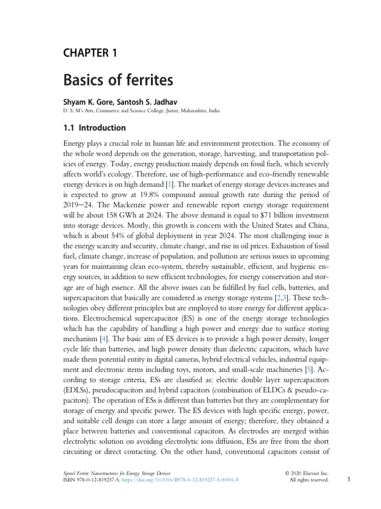 Basics of Ferrites: D. S. M 'S Arts, Commerce and Science College ...