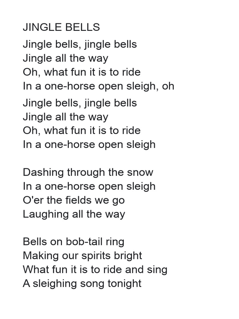 Paroles de Jingle Bells et Vive le Vent | PDF | Art