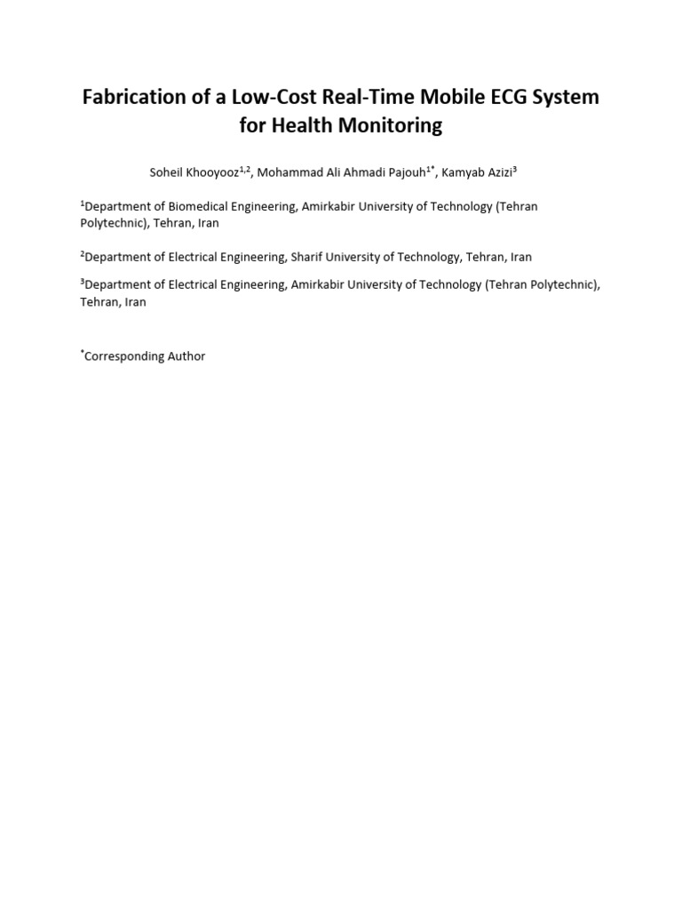 ECG2 | PDF | Technology & Engineering