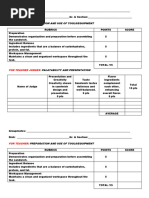 Cooking Rubrics | PDF | Cooking | Food And Drink