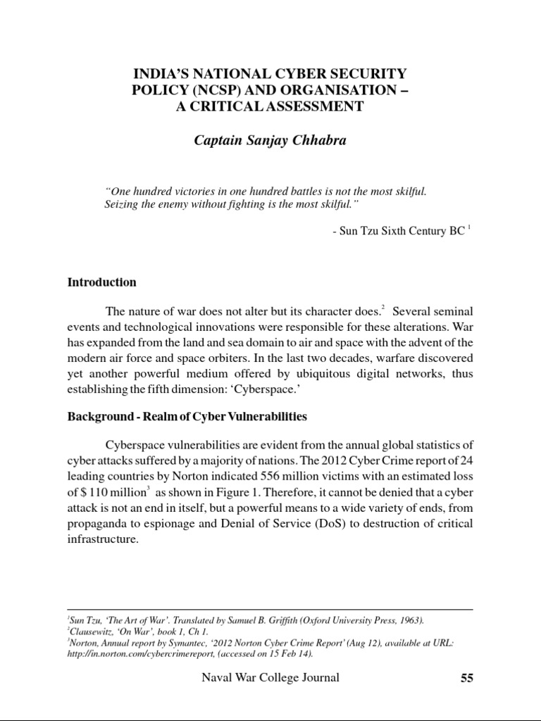 Article 6 | PDF | Cyberwarfare | Security
