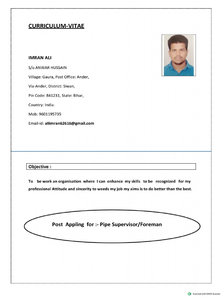 Imran Ali CV | PDF