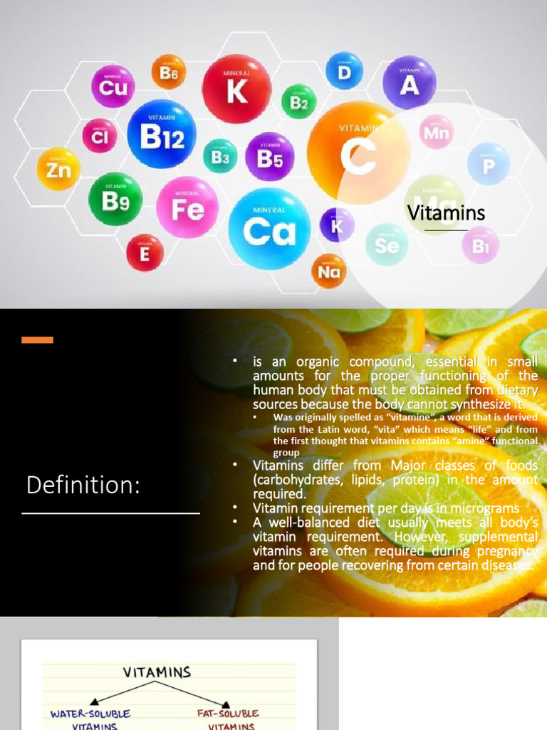 Vitamins | PDF | Vitamin A | Vitamin