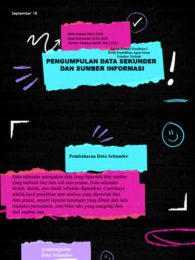Kel 10 - Pengumpulan Data Sekunder Dan Sumber Informasi-1 | PDF ...