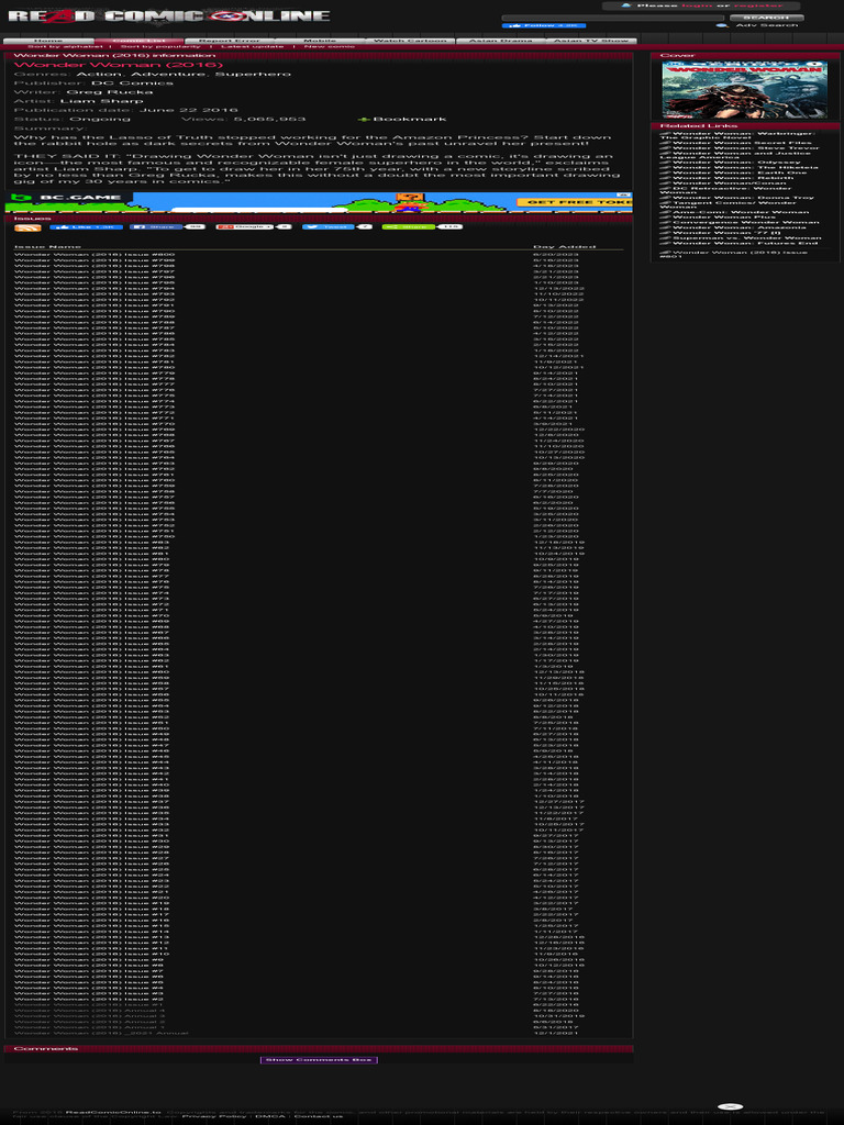 Wonder Woman (2016) Comic Read Wonder Woman (2016) Comic Online in High Quality | PDF | Comics ...