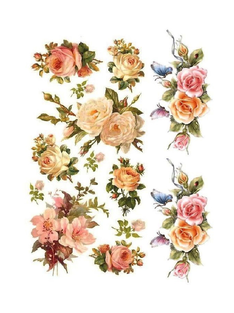 Flowers Decoupage | PDF