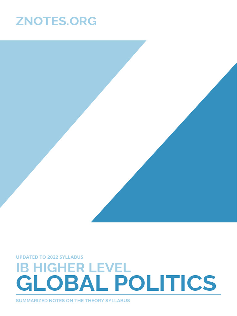 Ib Higher Level Global Politics Theory v1 | PDF | State (Polity ...