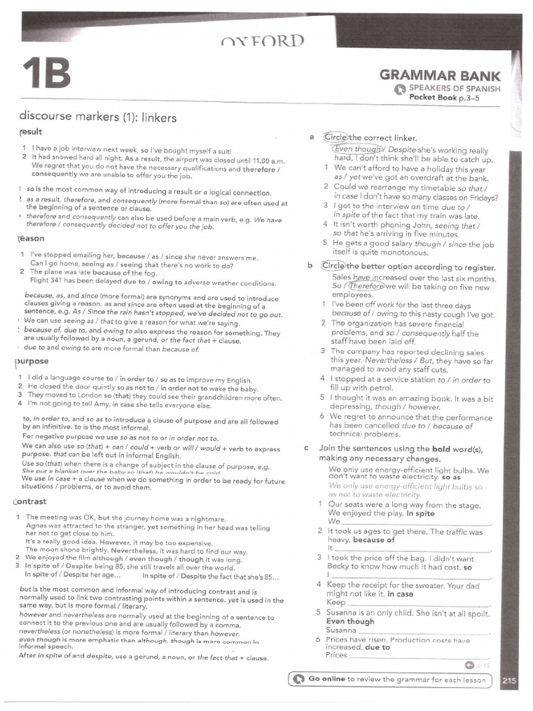 DiscourseMarkersLinkers 1 2 | PDF