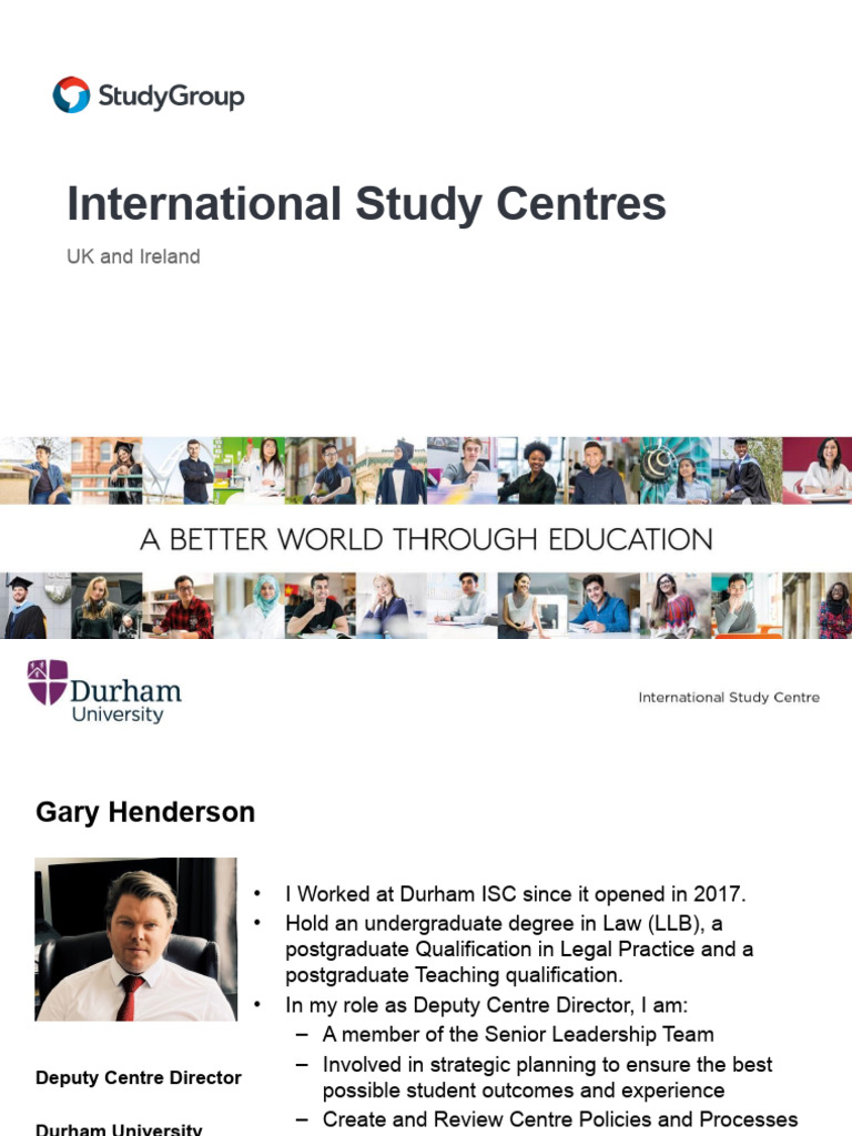 Durham ISC: Pathway to University Success | PDF | Postgraduate ...