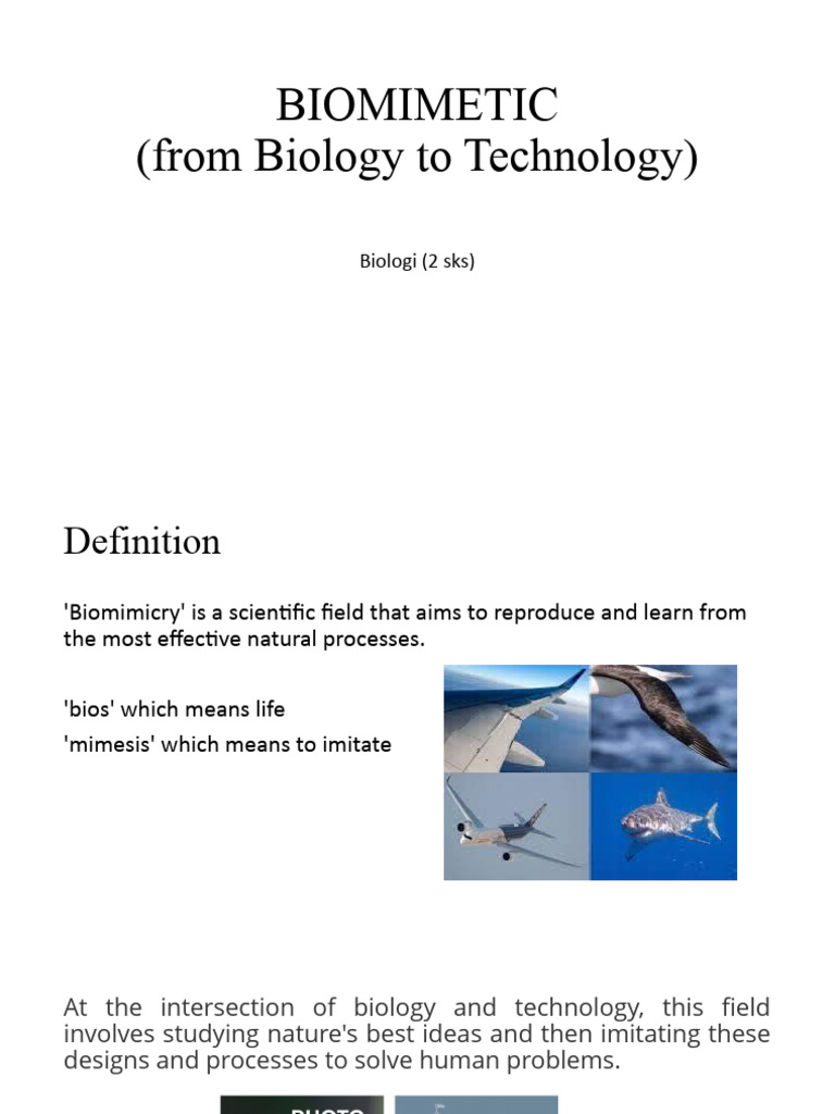 Biologi - Biomimetic | PDF | Science & Mathematics