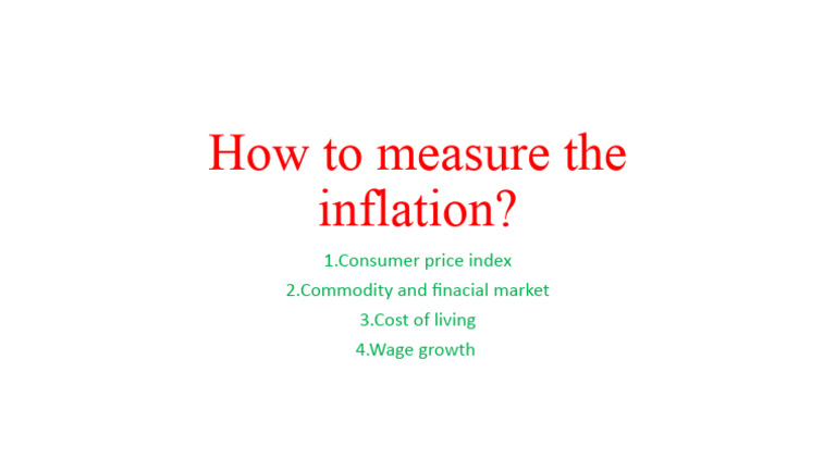 How to Measure the Inflation | PDF