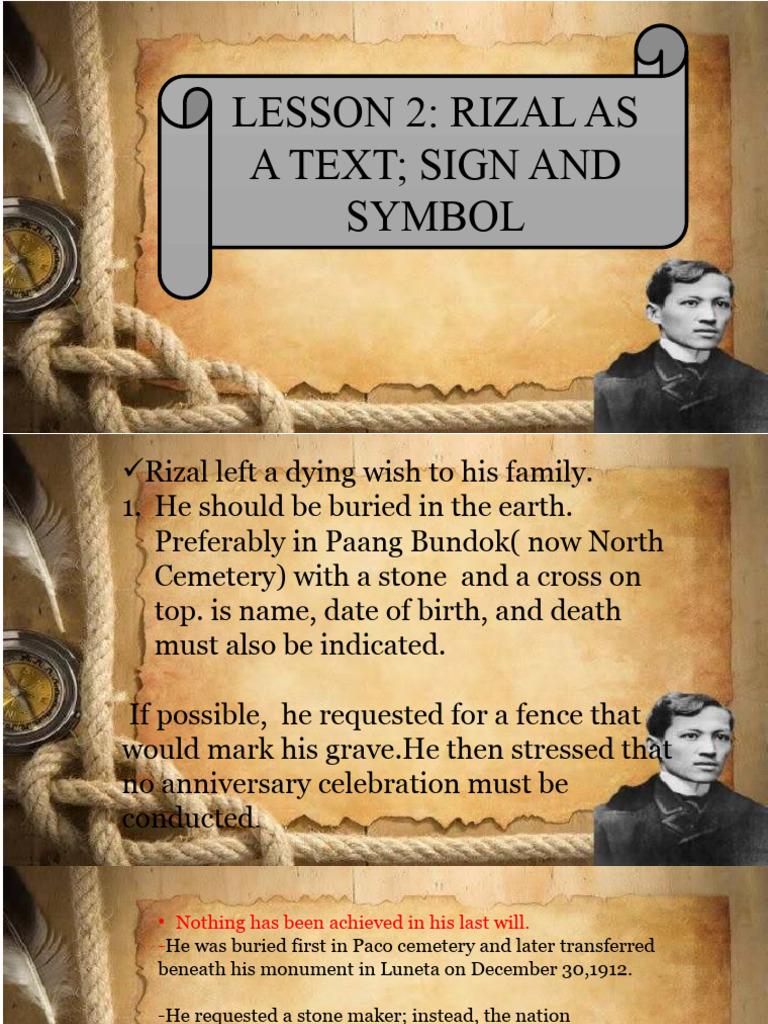 Rizal: Text, Sign, and Symbolism | PDF | Symbols