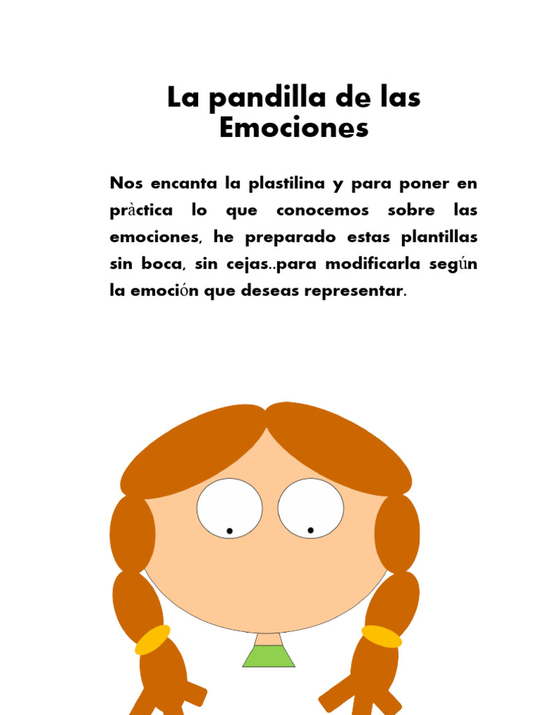 La Pandilla EMOCIONES PLASTILINA | PDF