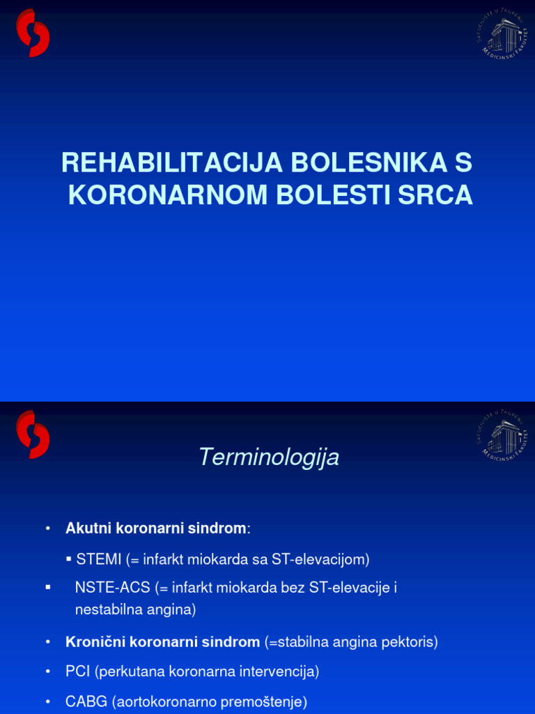 Rehabilitacija Nakon Infarkta Miokarda | PDF