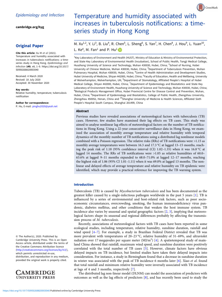 Div Class Title Temperature and Humidity Associated With Increases in ...