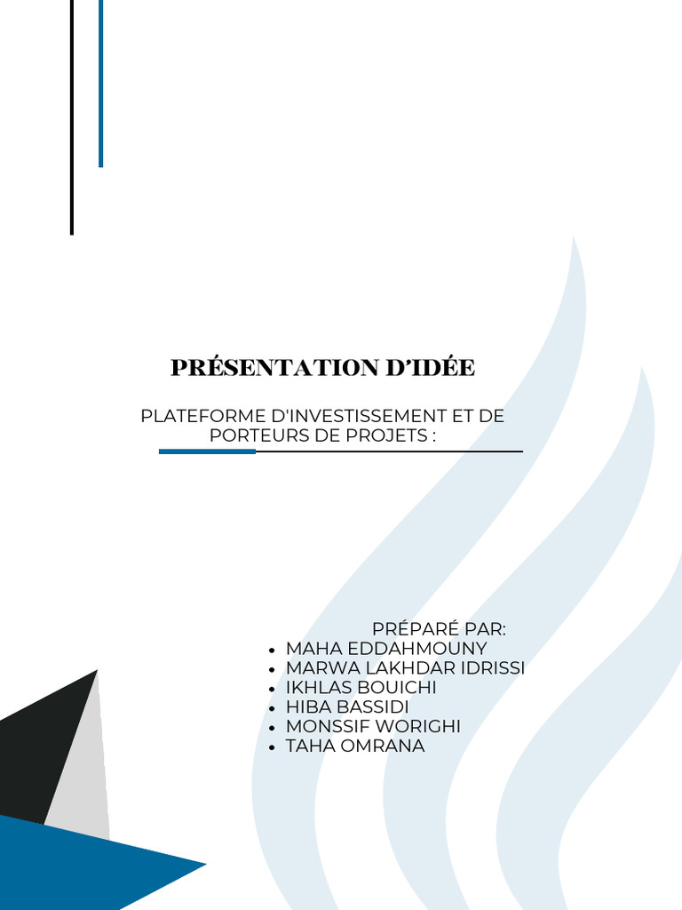 Idée de Projet | PDF