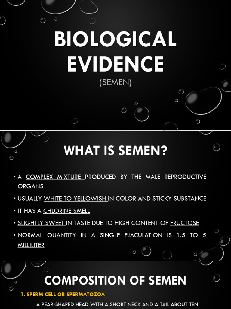 Semen and Seminal Stain | PDF | Semen | Medical Specialties