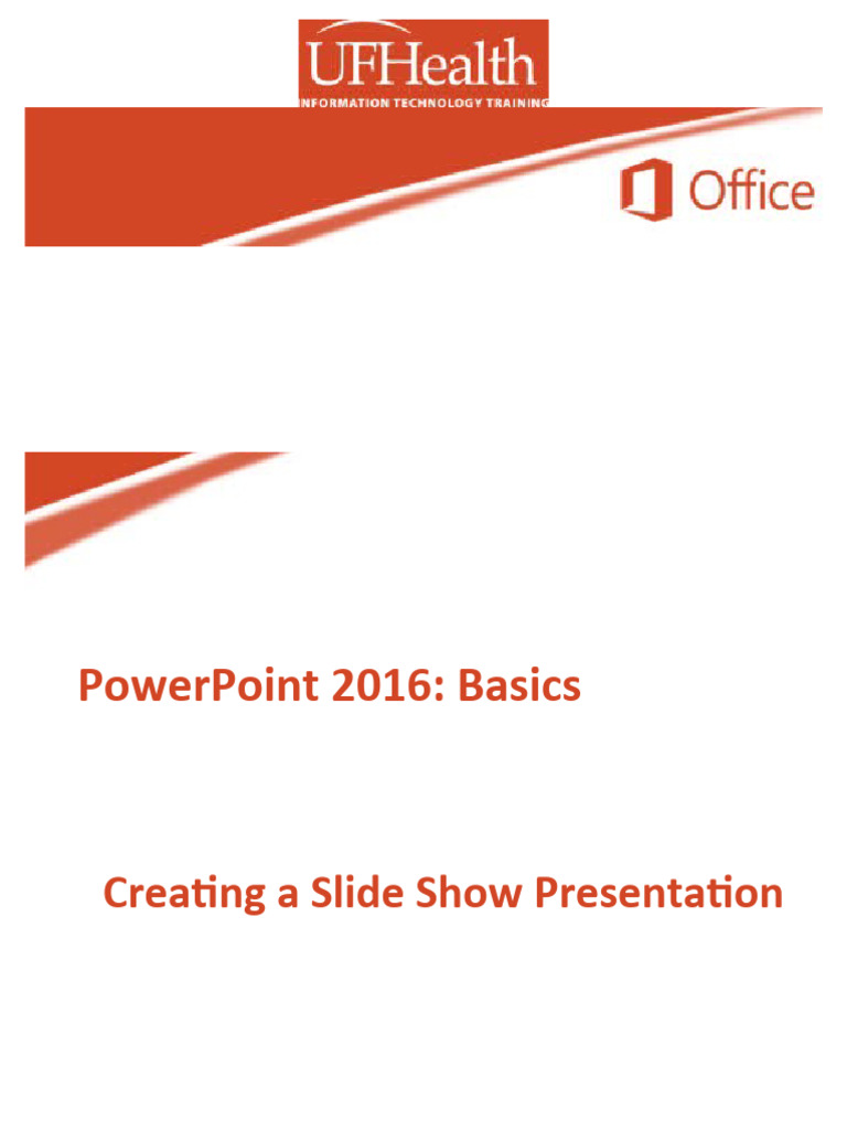 2016 PowerPoint Basics | PDF | Microsoft Power Point | Page Layout 2016 PowerPoint Basics | PDF | Microsoft Power Point | Page Layout