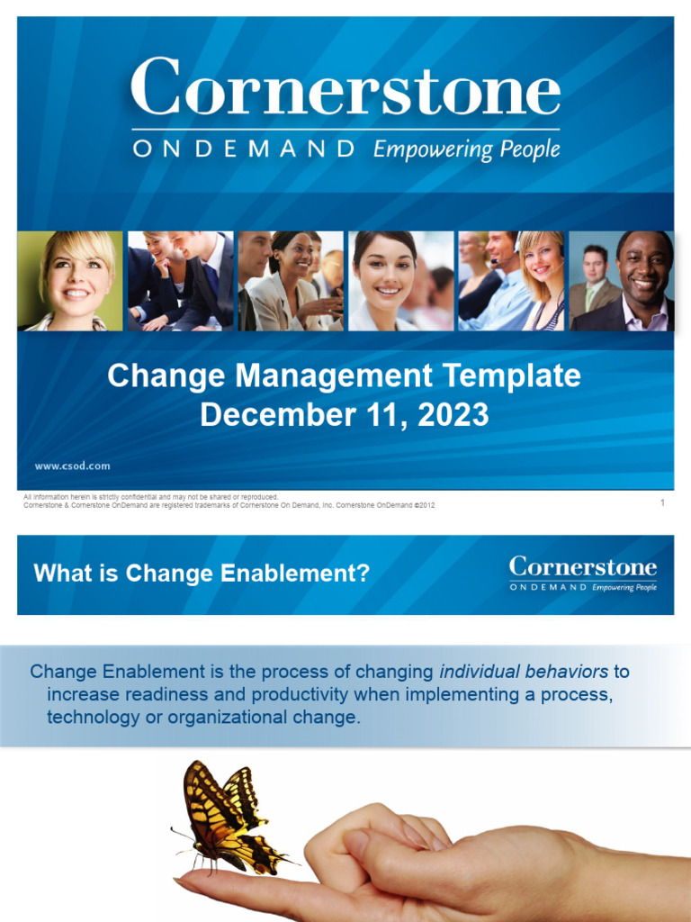 Change Management Workshop Presentation | PDF | Change Management | Information
