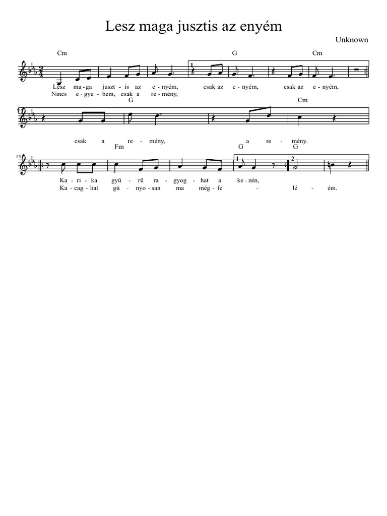 Lesz Maga Jusztis Az Enyem | PDF