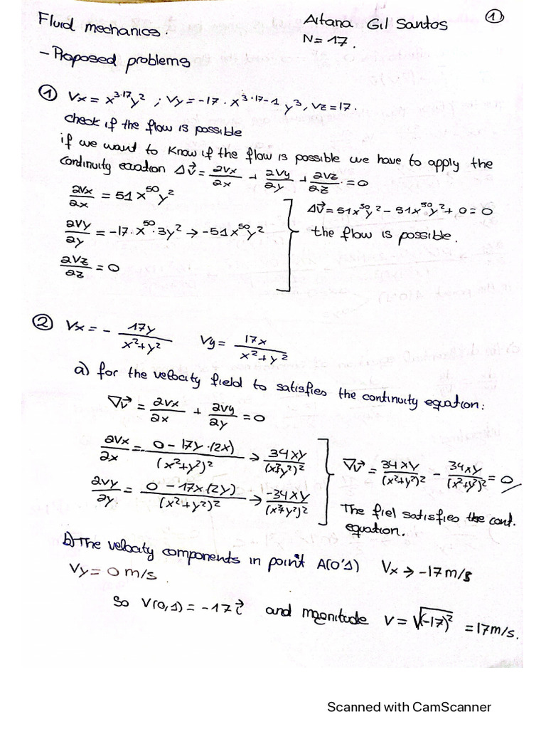 Fluids Mechanics Proposed 2 | PDF