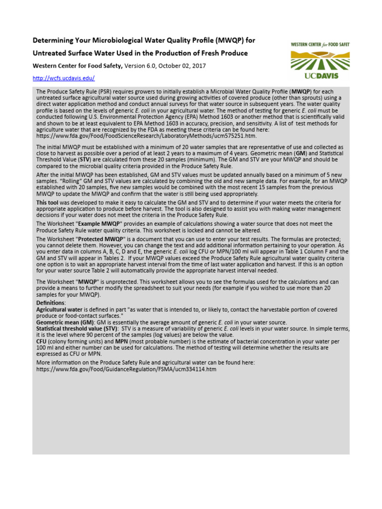 Surface Water Calculator - Spanish | PDF