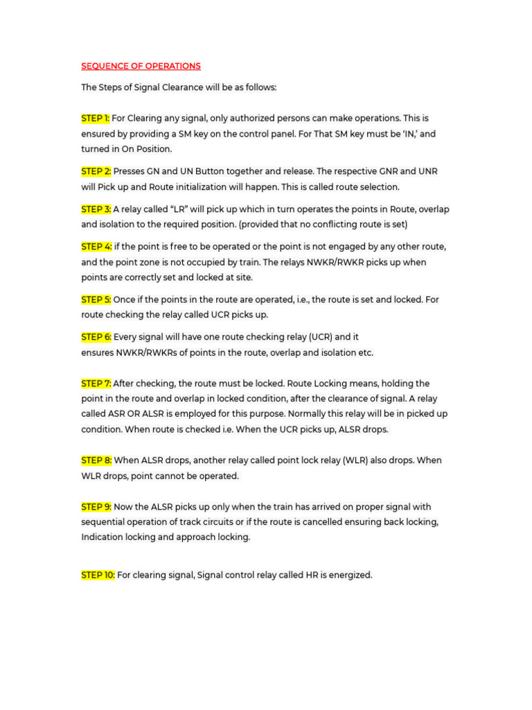 IR Signalling Notes | PDF | Relay | Electrical Engineering